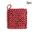 12PC Red Minibee Cotton Absorbent Heat Resistant Non Slip Coasters for ...