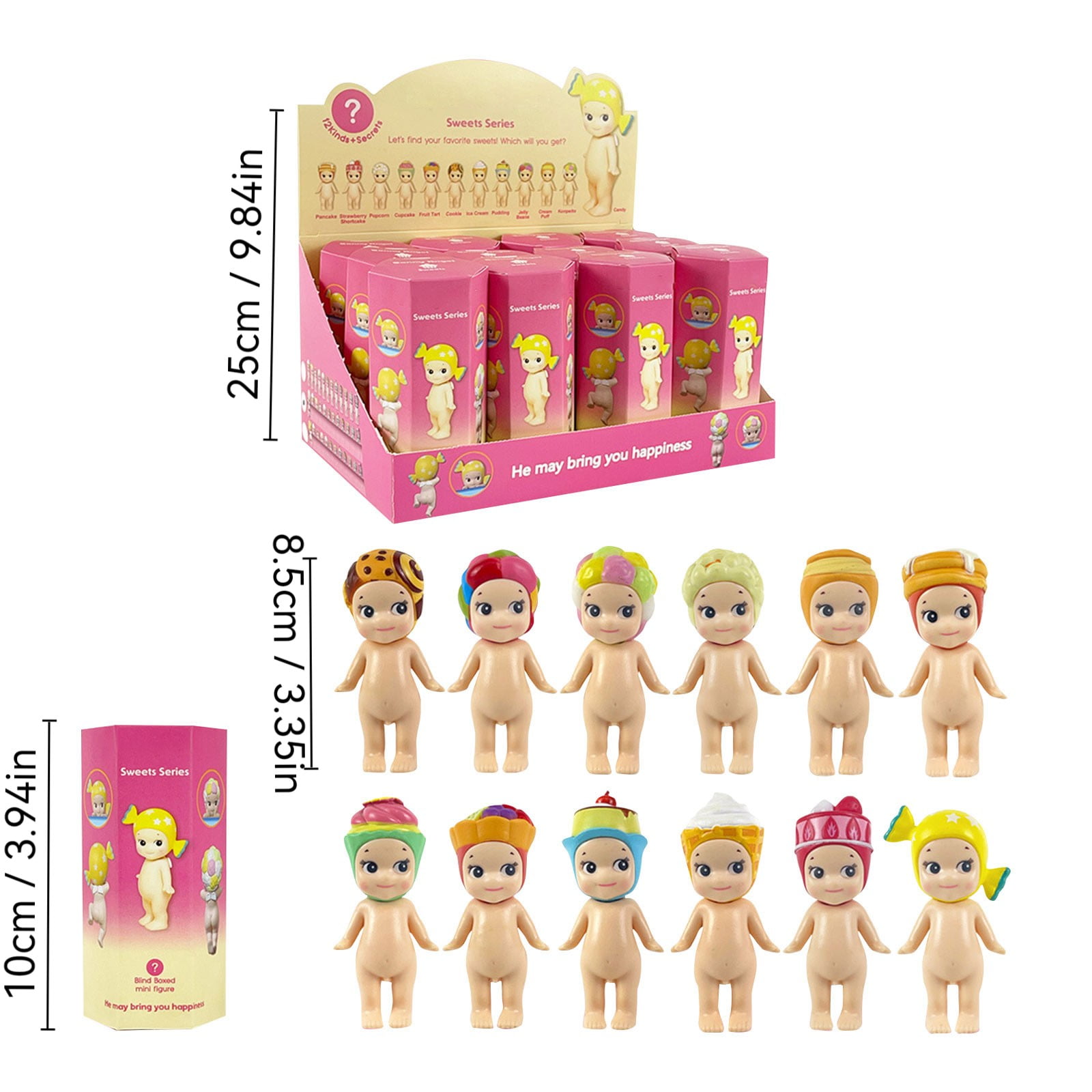 12PC Sonny Angels Figure Hipper Sonny Angel Babies Blind Box Officially ...