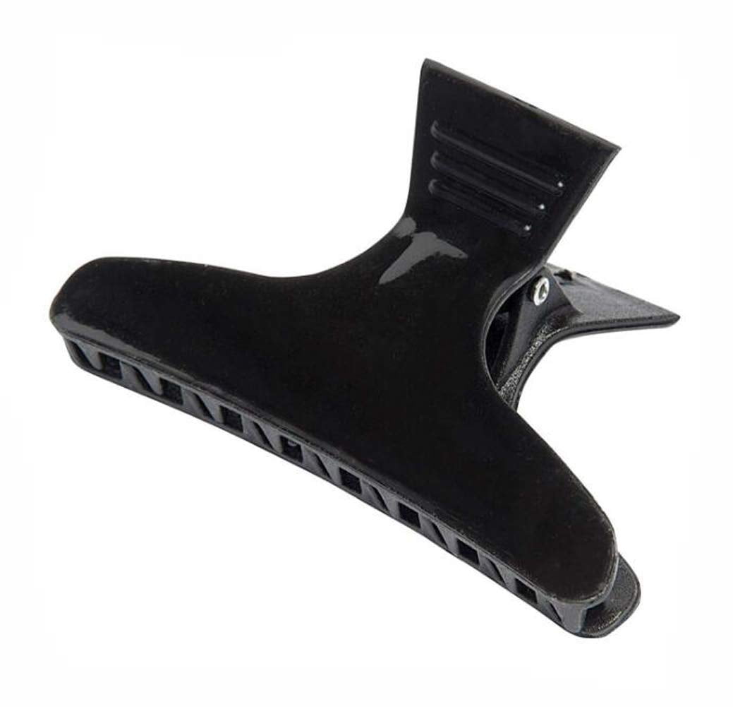 12PCS 3.2" Long Salon Hair Claws Butterfly Clamps Non-slip Chic Styling ...