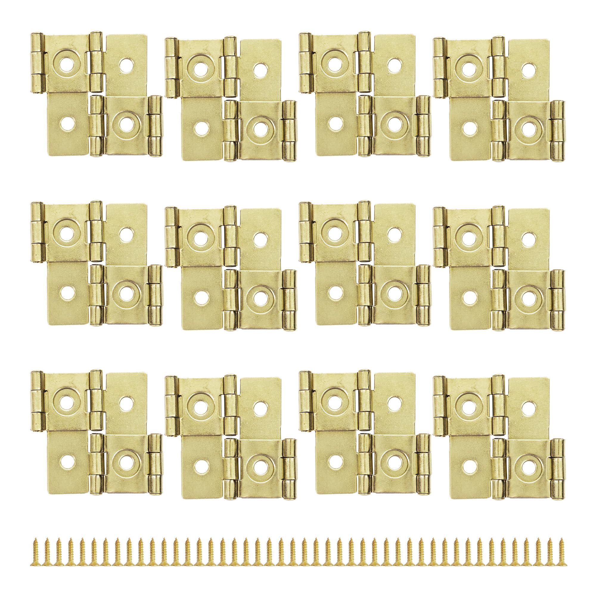 12PCS 47x47mm Double Acting Folding Screen Hinges, Retro Style Cabinet ...