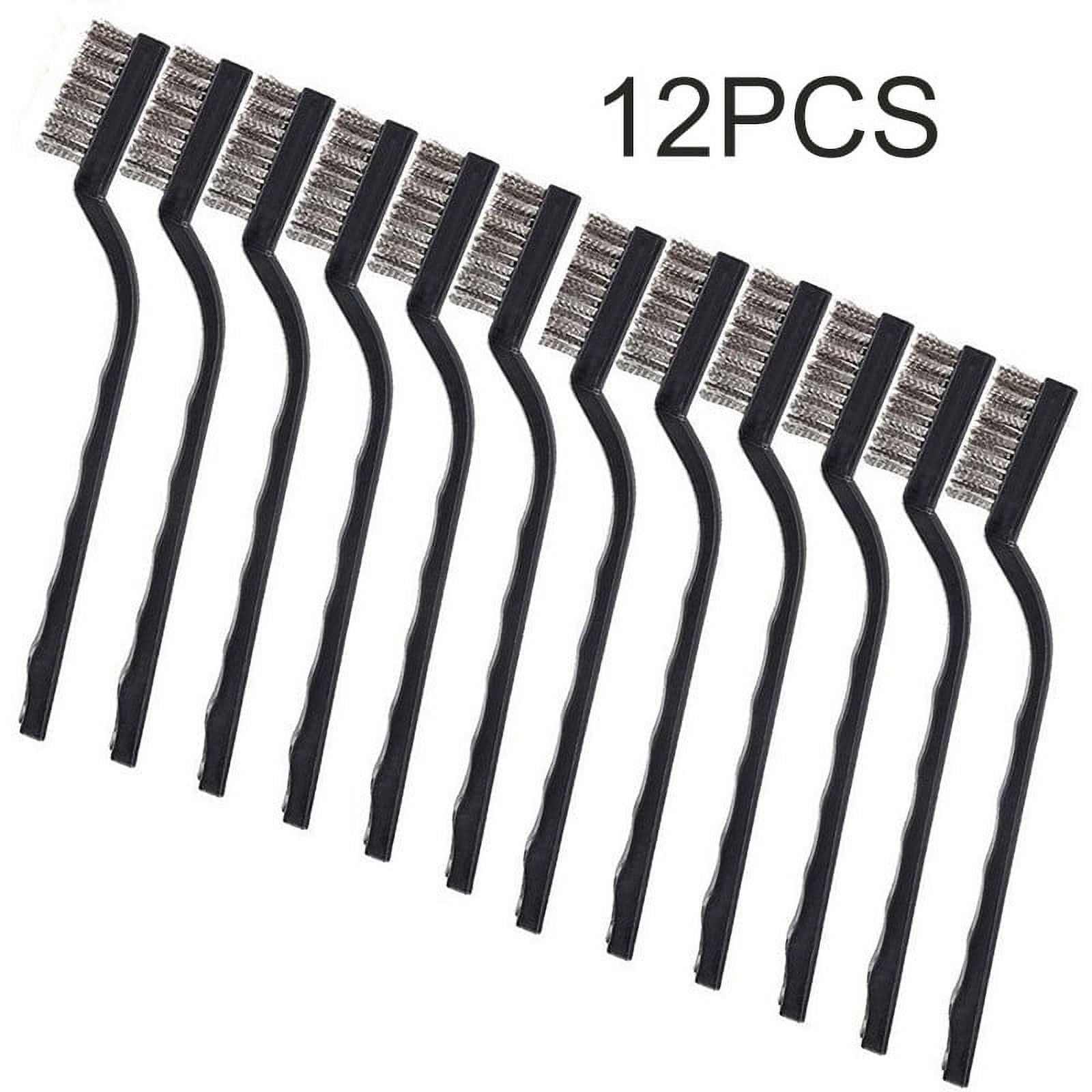 12PCS/6PCS Set Mini Metal Clening Wire Brushes DIY Paint Rust Remover ...