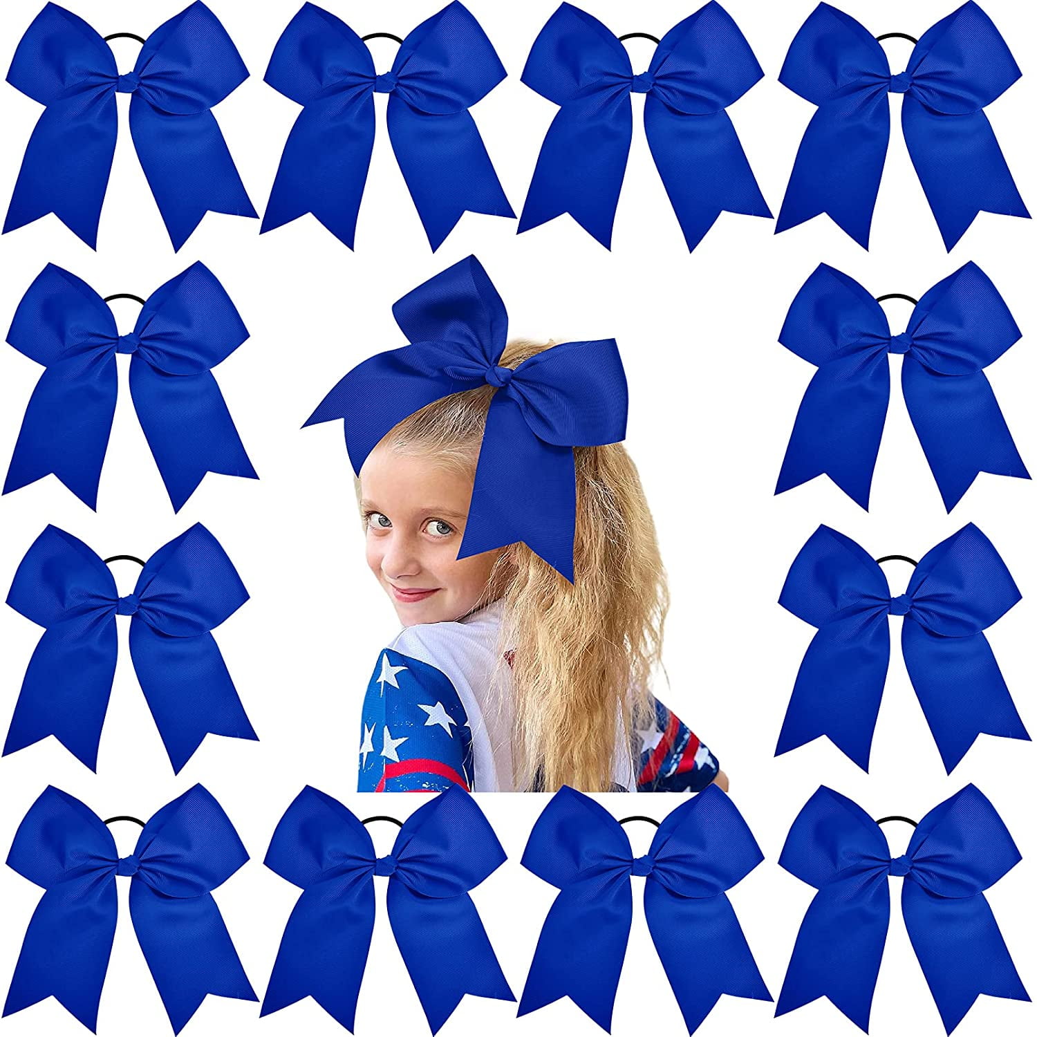 Blue Cheer Bows Clip Art