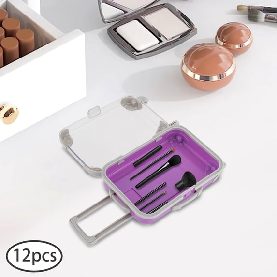12PCS ABS Simulation Trolley Case Rectangular Multicolor Mini Trolley ...