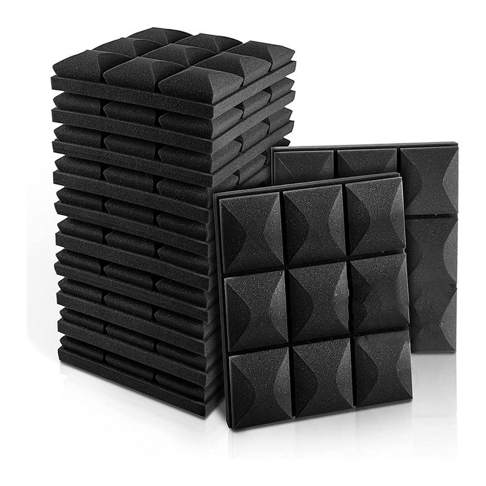 12PCS Acoustic Foam Panels Soundproof Foam Wall Panels Studio Sound ...
