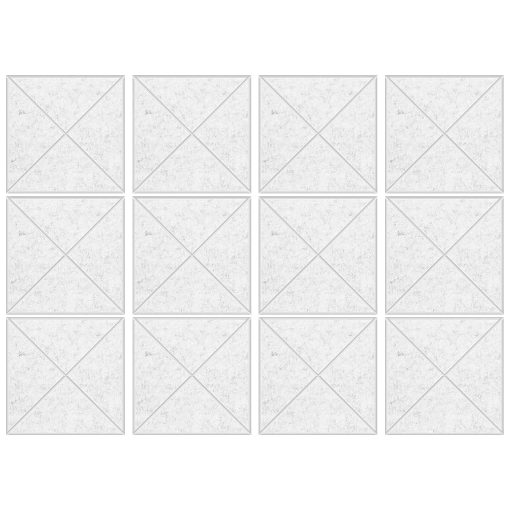 12PCS Acoustics Foam Wall Tiles Soundproof Foam Panel Square Wall ...