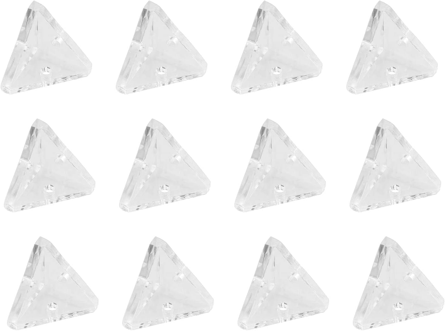 12PCS Acrylic Corner Brackets – Transparent L-shaped brackets with ...