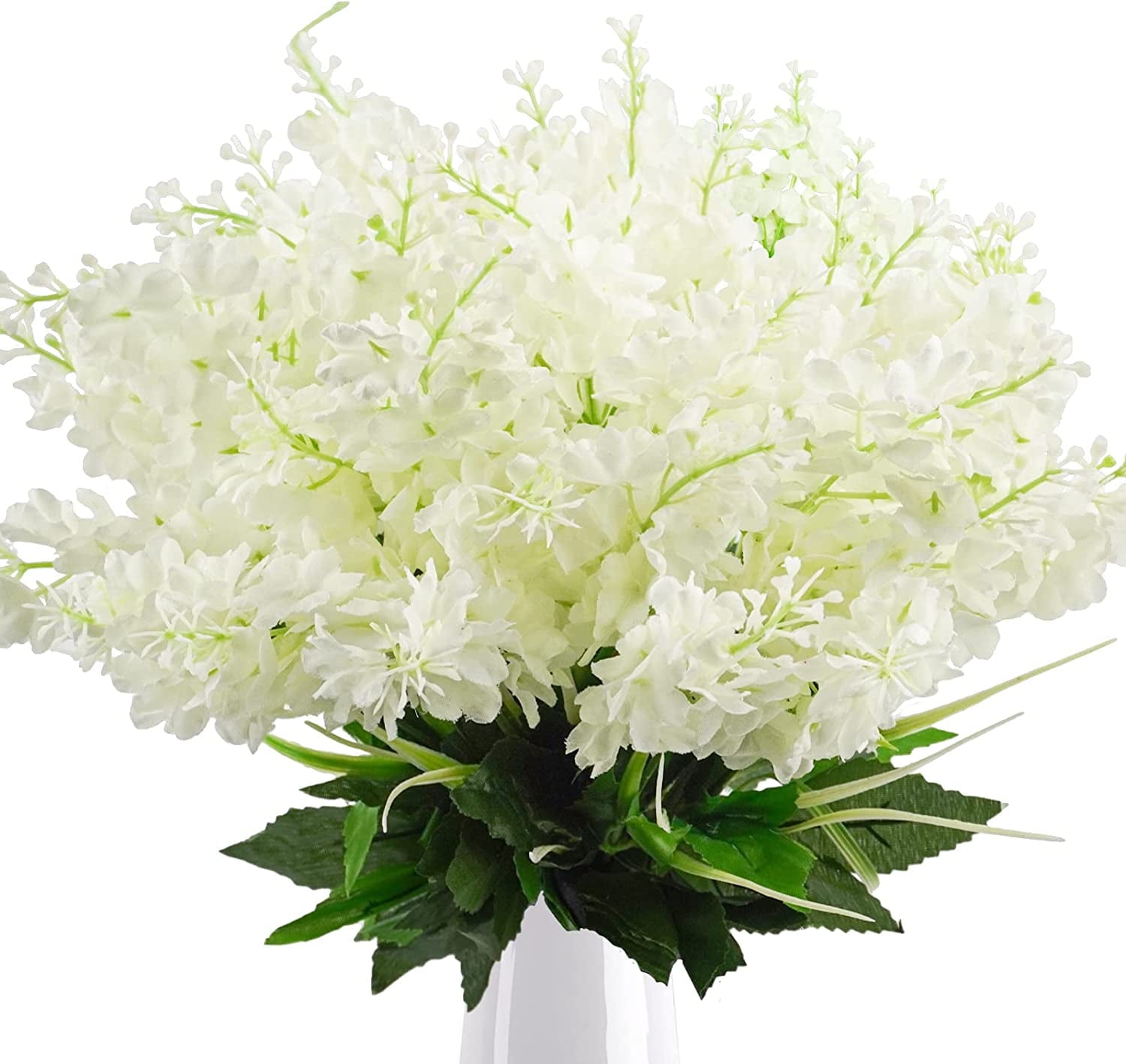 12pcs Artificial Fake Silk Wisteria Flowers Faux Hyacinth Flowers For