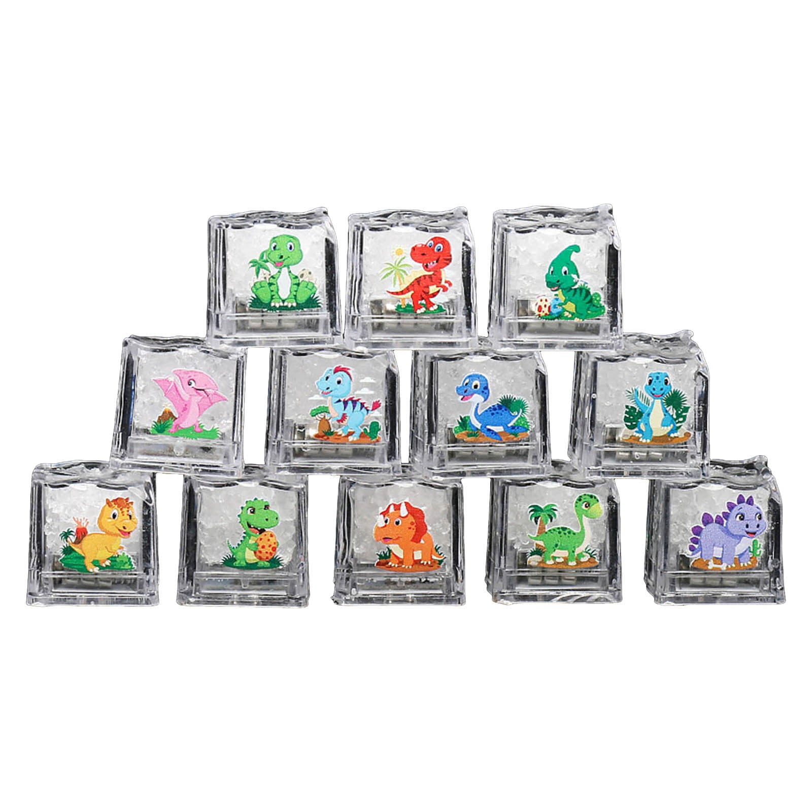 12PCS Bath Tub Light Up Ice Cubes, Luminous Multicolor LED Bath Glow ...