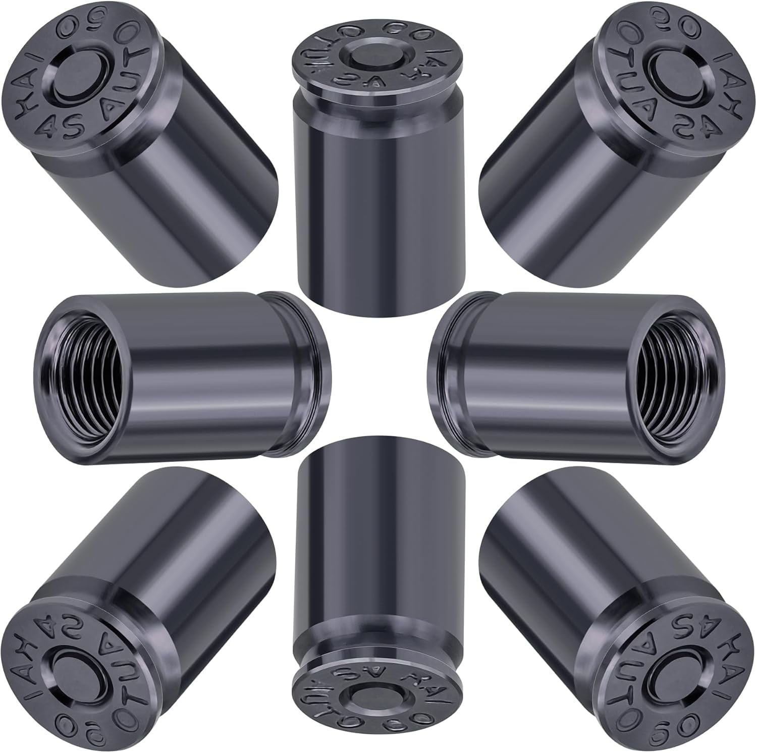12PCS Bullet Shell Tire Valve Stem Caps, Aluminum Alloy Car Air Stem ...