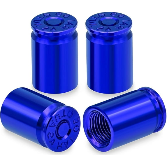 12PCS Bullet Shell Tire Valve Stem Caps, Aluminum Alloy Car Air Stem ...