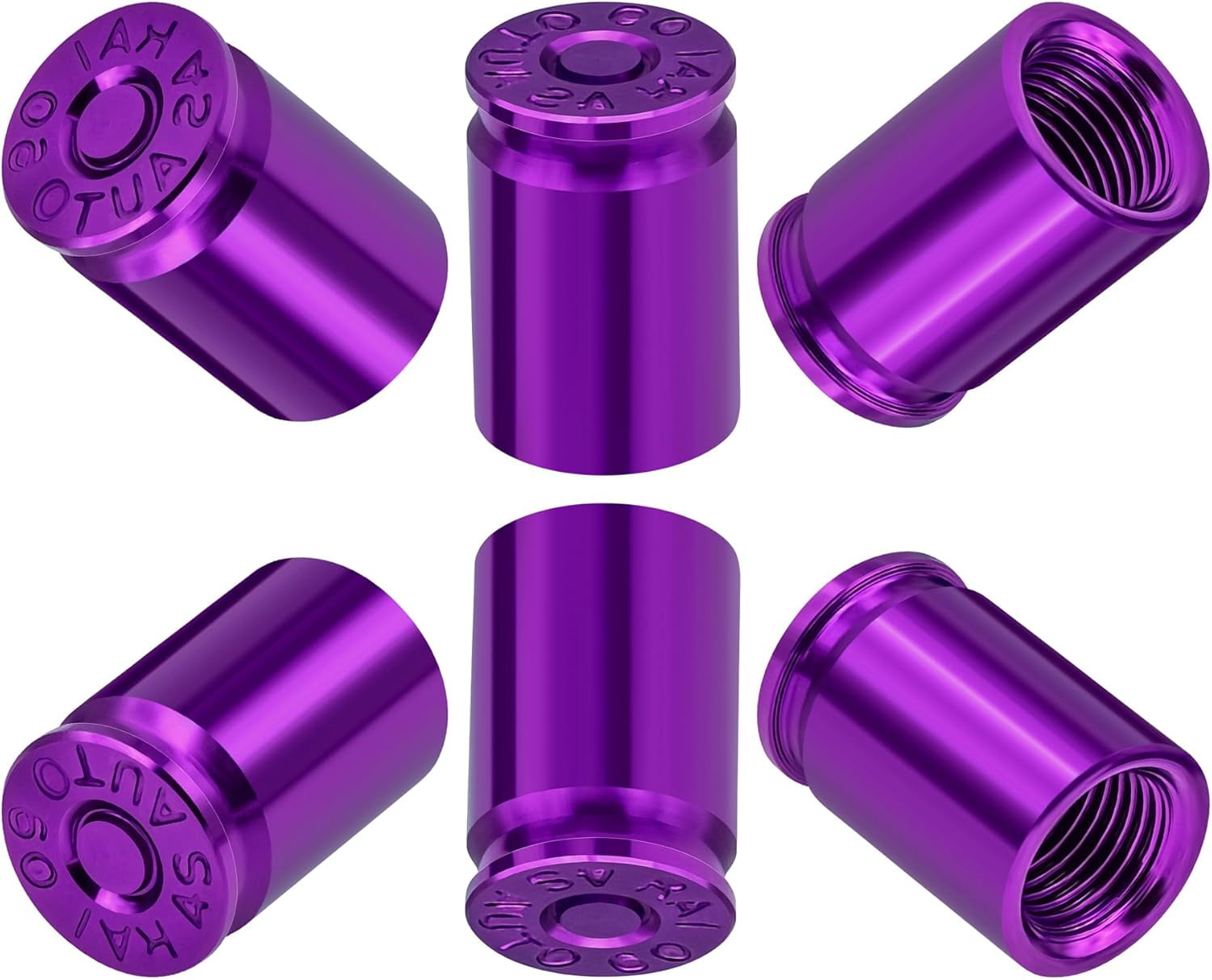 12PCS Bullet Shell Tire Valve Stem Caps, Aluminum Alloy Car Air Stem ...