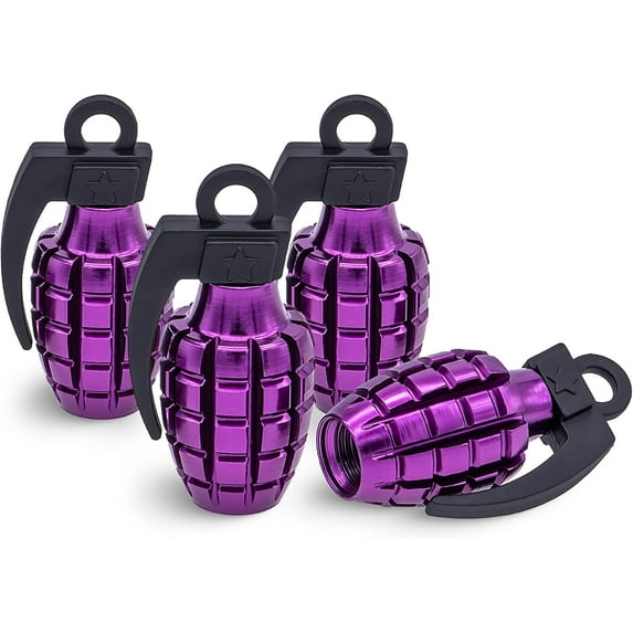 12PCS Bullet Shell Tire Valve Stem Caps, Aluminum Alloy Car Air Stem ...