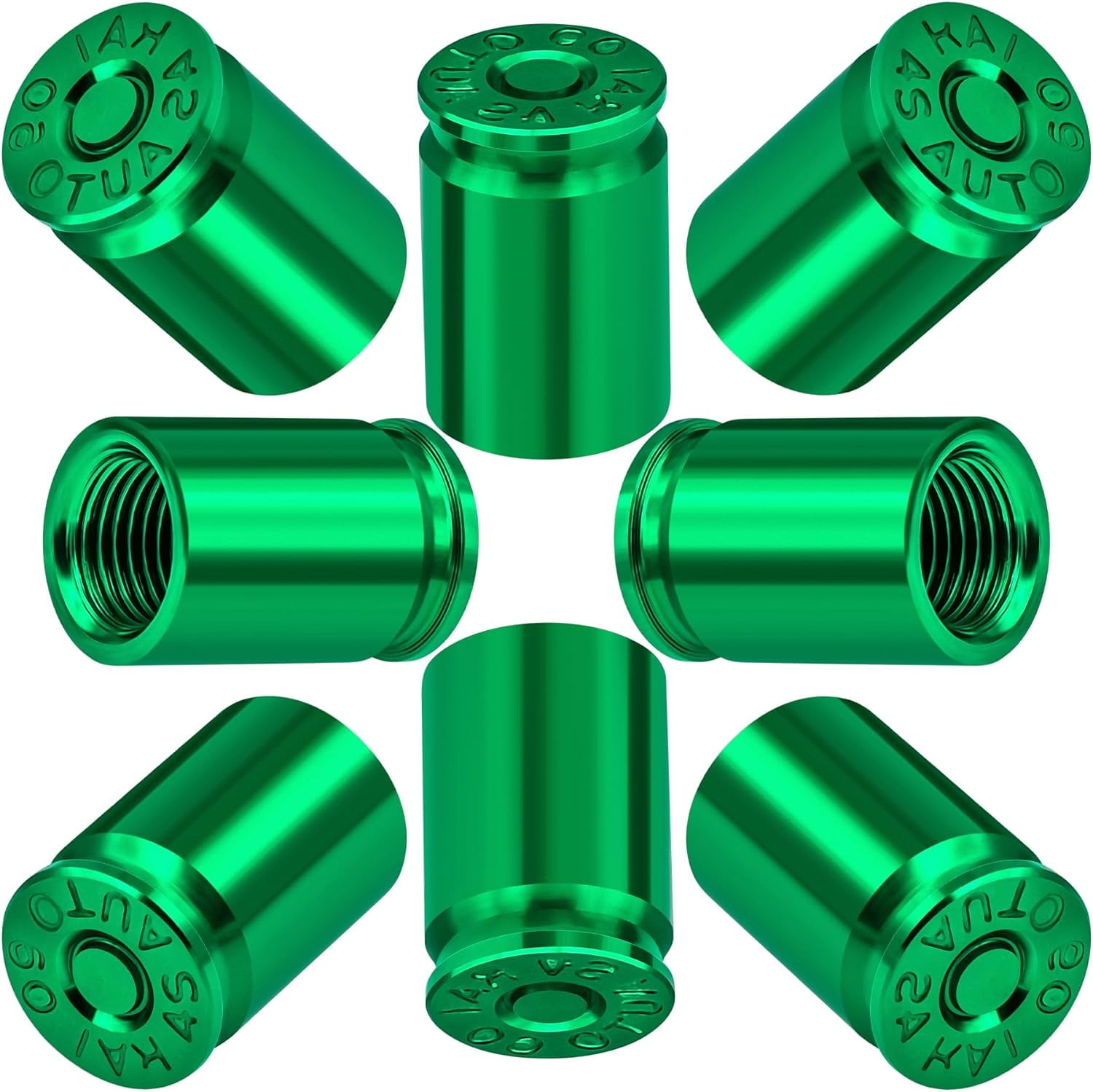12PCS Bullet Shell Tire Valve Stem Caps, Aluminum Alloy Car Air Stem ...
