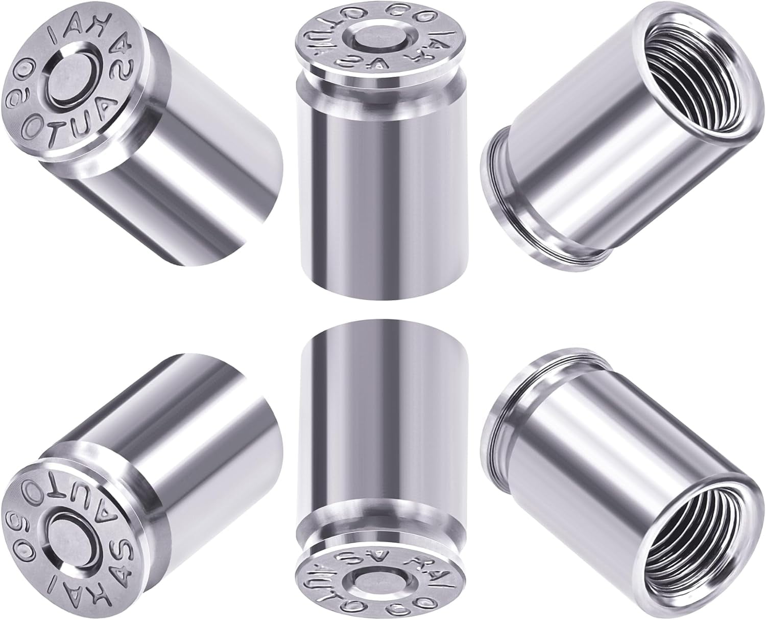 12PCS Bullet Shell Tire Valve Stem Caps, Aluminum Alloy Car Air Stem ...