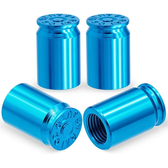 12PCS Bullet Shell Tire Valve Stem Caps, Aluminum Alloy Car Air Stem ...