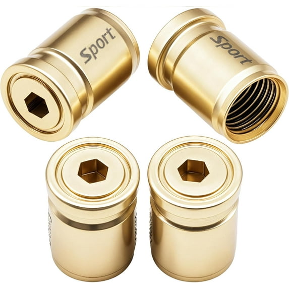 12PCS Bullet Shell Tire Valve Stem Caps, Aluminum Alloy Car Air Stem ...