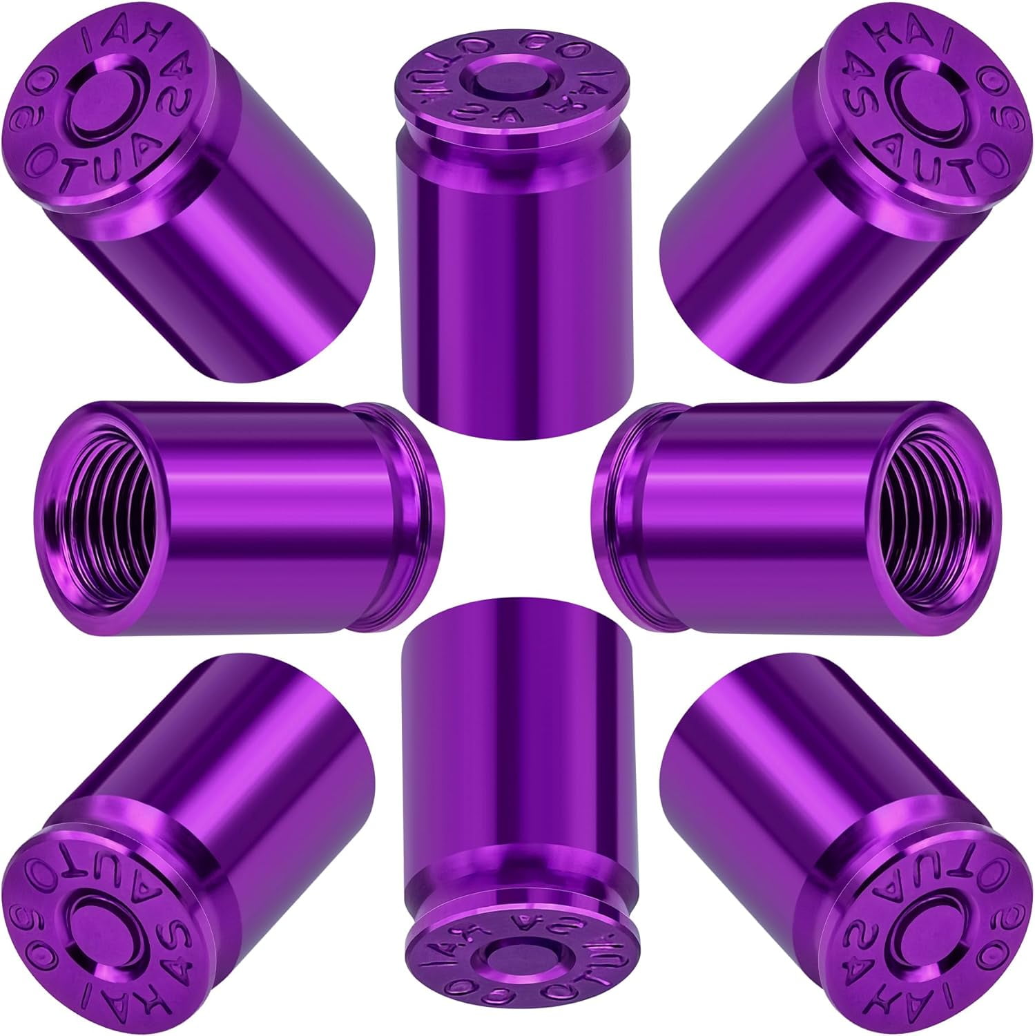 12PCS Bullet Shell Tire Valve Stem Caps, Aluminum Alloy Car Air Stem ...