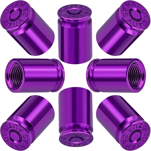 12PCS Bullet Shell Tire Valve Stem Caps, Aluminum Alloy Car Air Stem ...