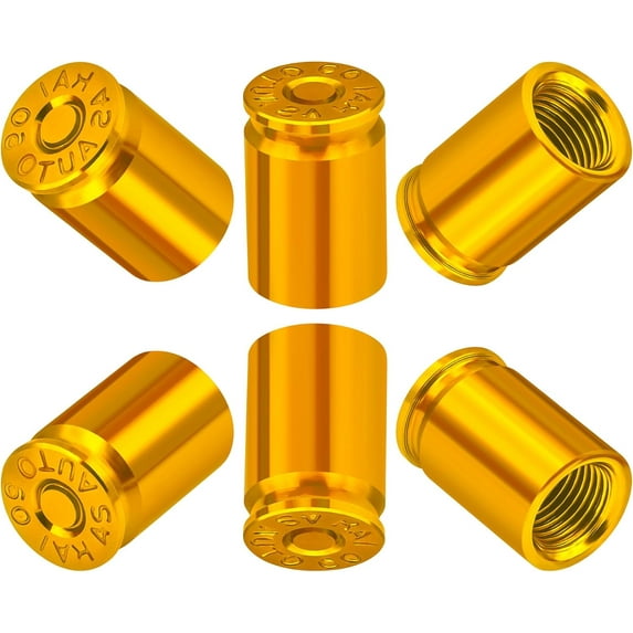12PCS Bullet Shell Tire Valve Stem Caps, Aluminum Alloy Car Air Stem ...