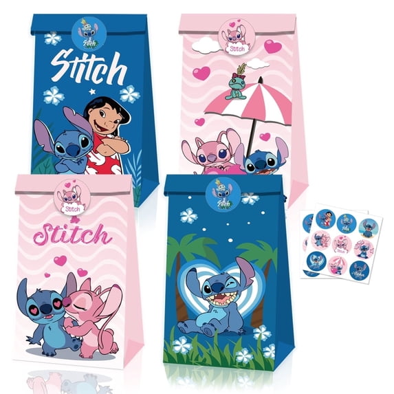 12PCS Cartoon Style Gift Bags ,Candy Bags,Birthday Party Decor for ...