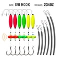 Catfish Rigs Kit Santee Rig 6/0 Hooks 2oz 3oz 4oz Weights Float Rattler ...