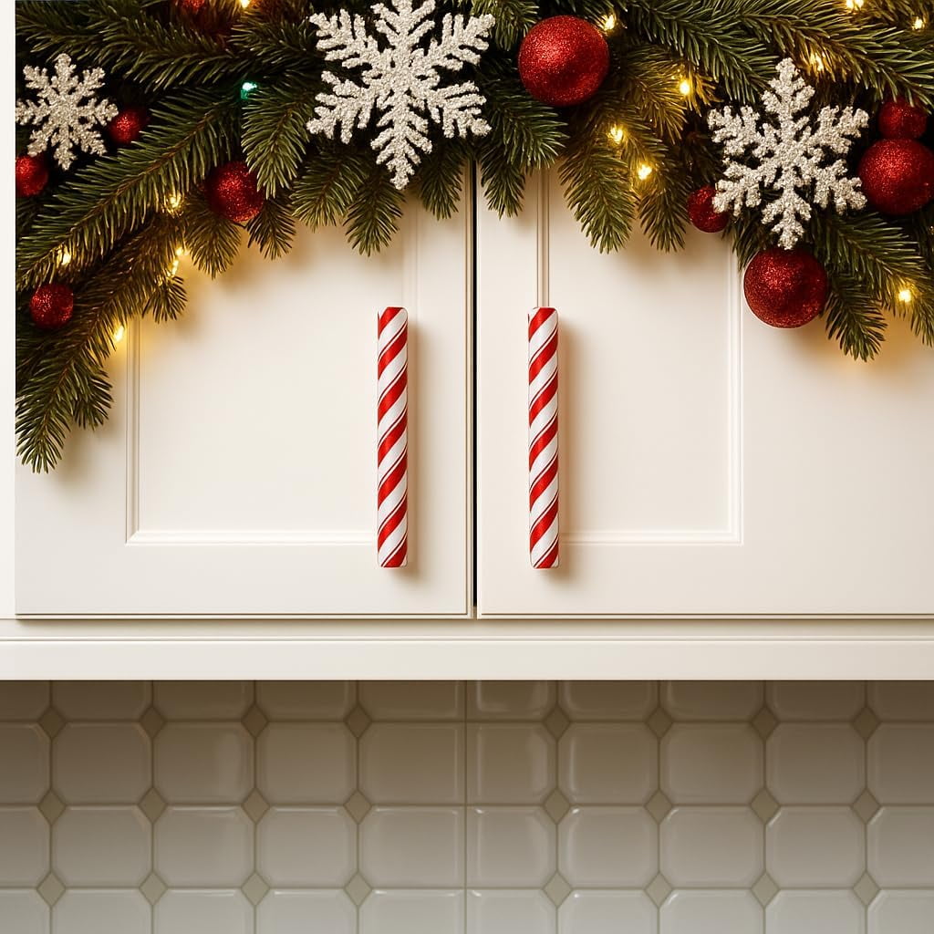 12PCS Christmas Classic Red Peppermint Covers - Decorative Covers ...