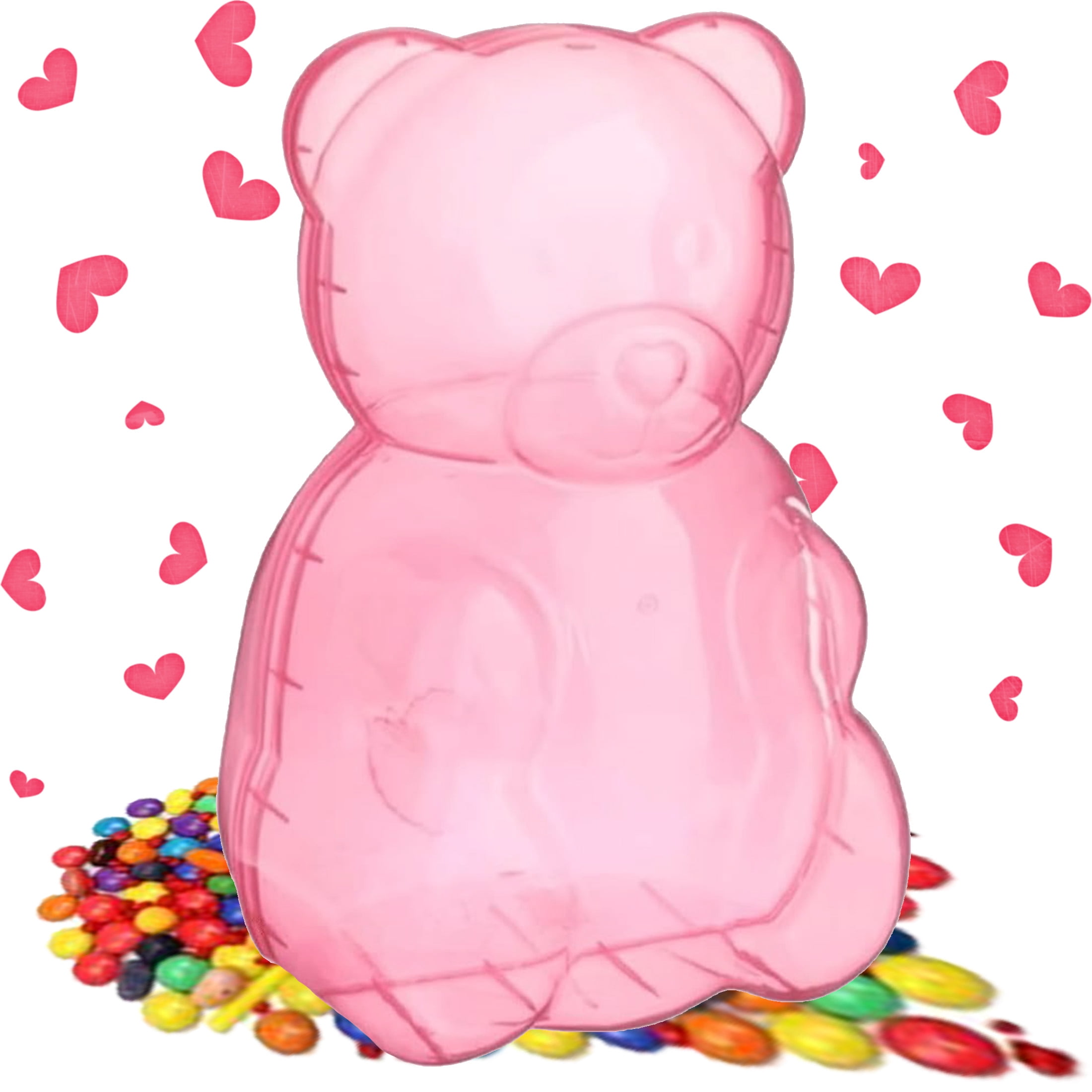 12PCS Clear Gummy Bear Shaped Plastic Containers – Reusable Candy Boxes ...