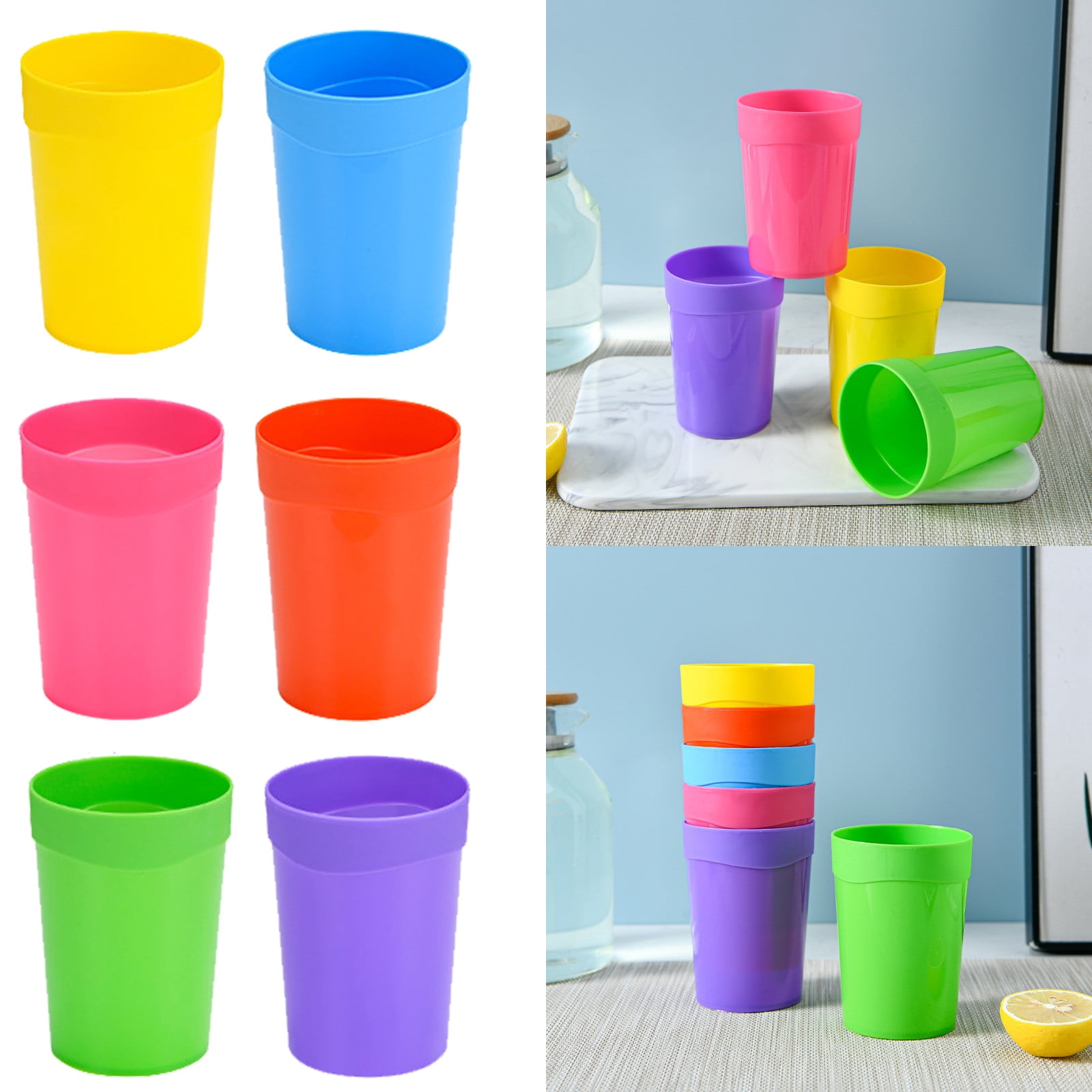 12PCS Cups 12Pcs Plastic Water Cup Brushing Teeth Drink Hand Speed ...