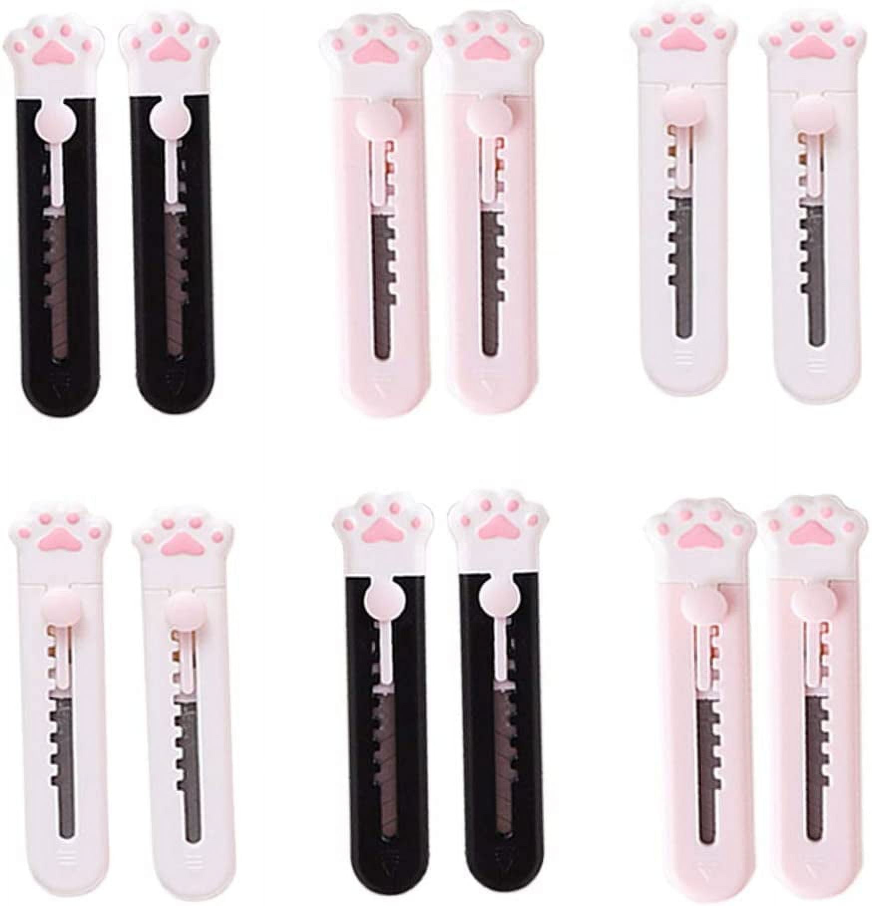 12PCS Cute Retractable Box Cutters, Portable Utility Knife, Letter ...