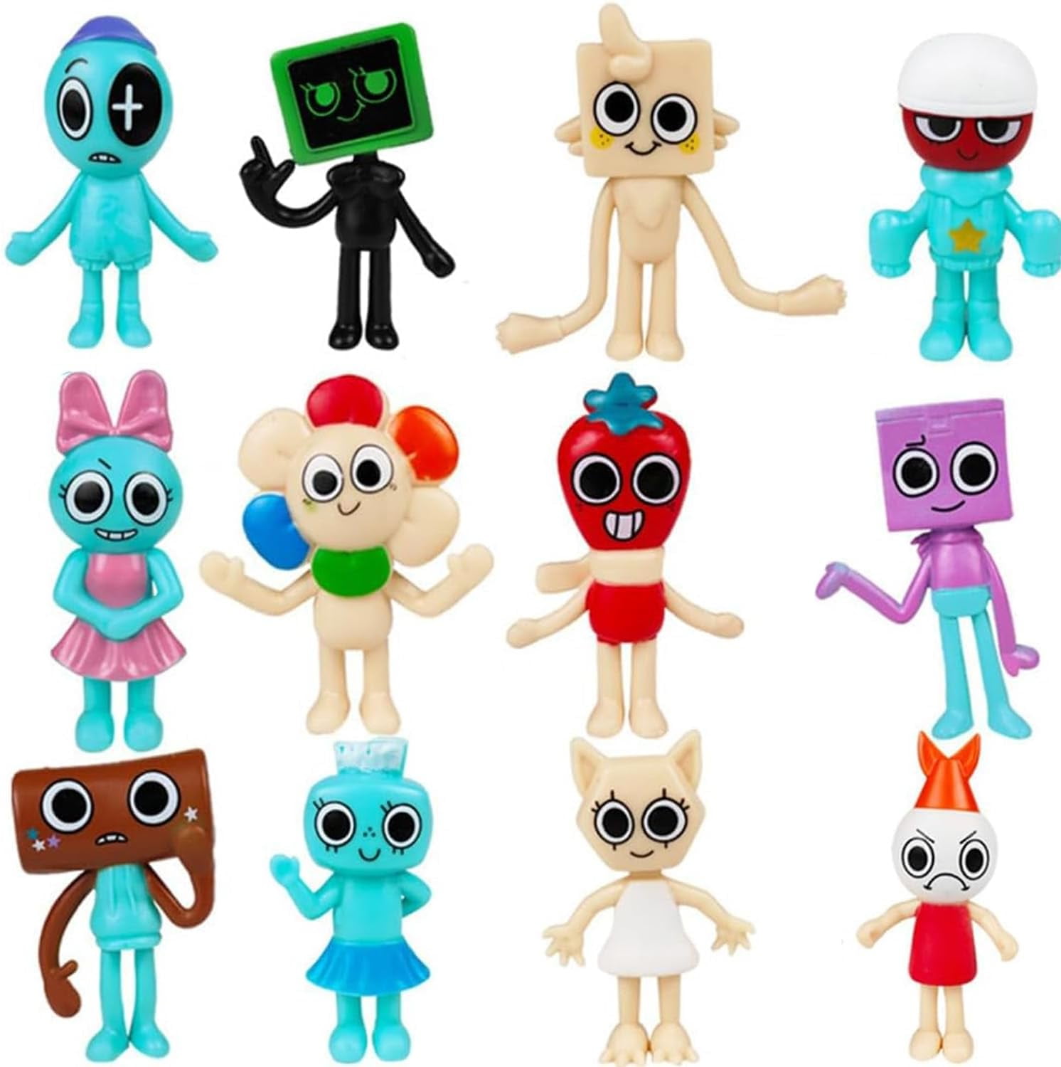 12PCS Dandy's World Action Figures, 3.5 Inch Dandy's World Toppers ...