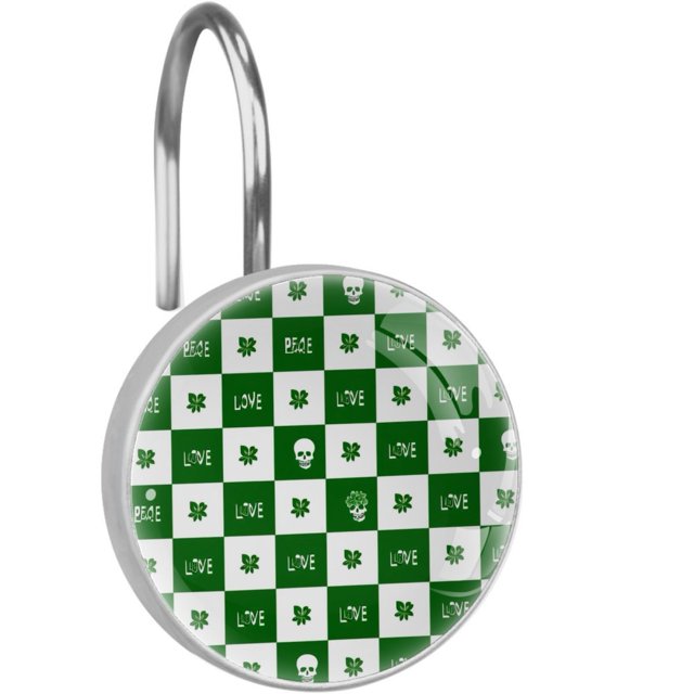 12PCS Decorative Shower Curtain Hooks, Rust Proof, Shower Curtain Rings, Shower Hooks for Shower ...