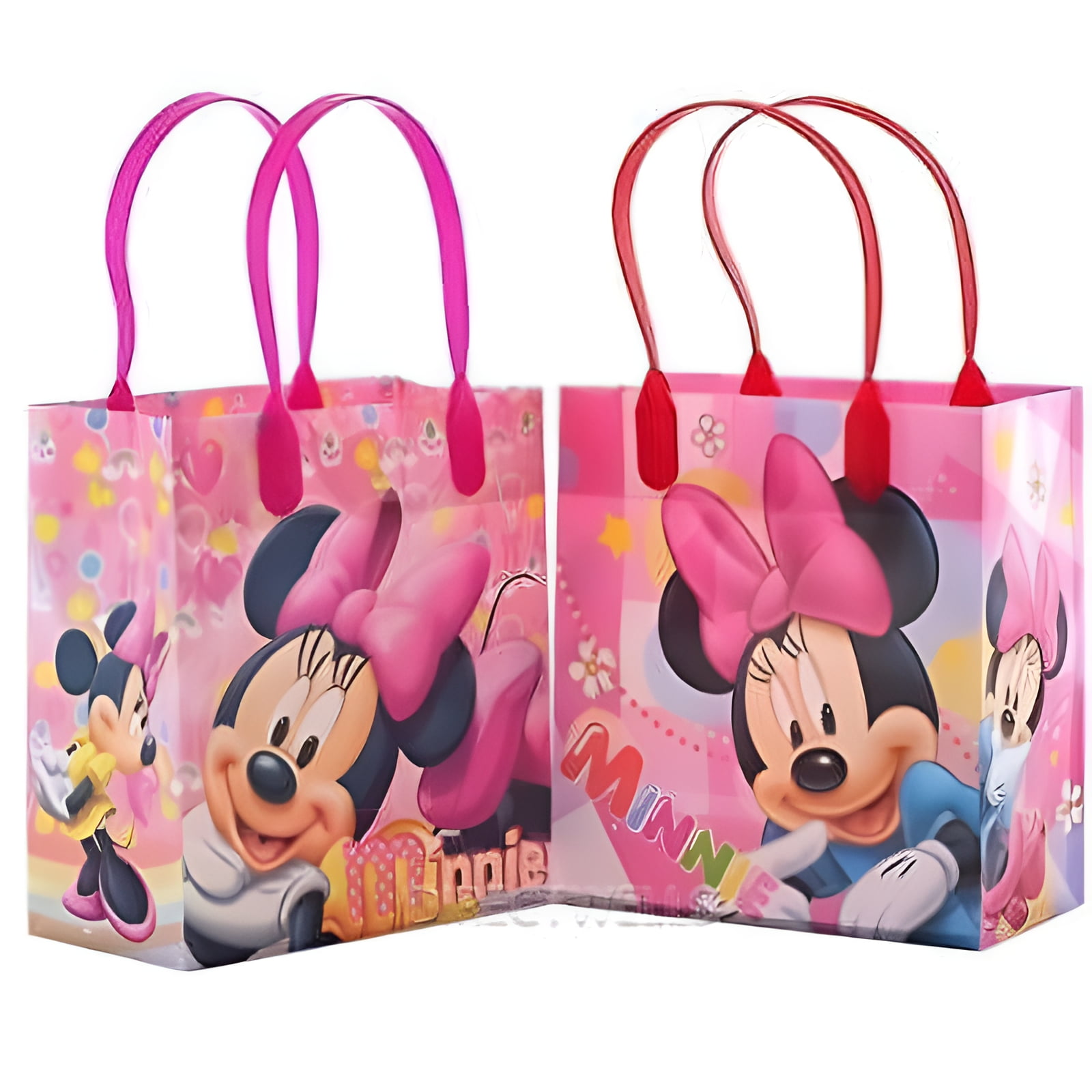 Disney Minnie Mouse Goodie Bags, 12PCS, Reusable Plastic Party Favor ...