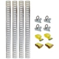 12PCS E Track Tie-Down Rail Kit, Trucks, Vans, Garages, Trailer Tie ...