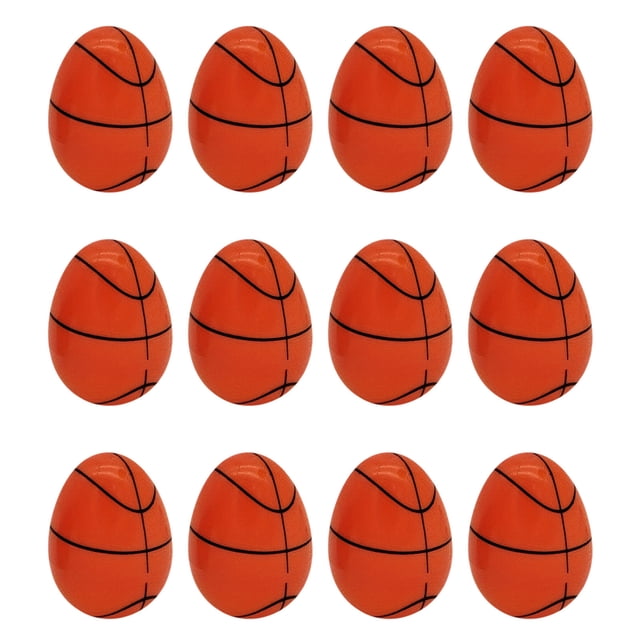 12PCS Fillable Easter Eggs, Sports Ball Design Plastic Eggs (1.6x2.4 ...