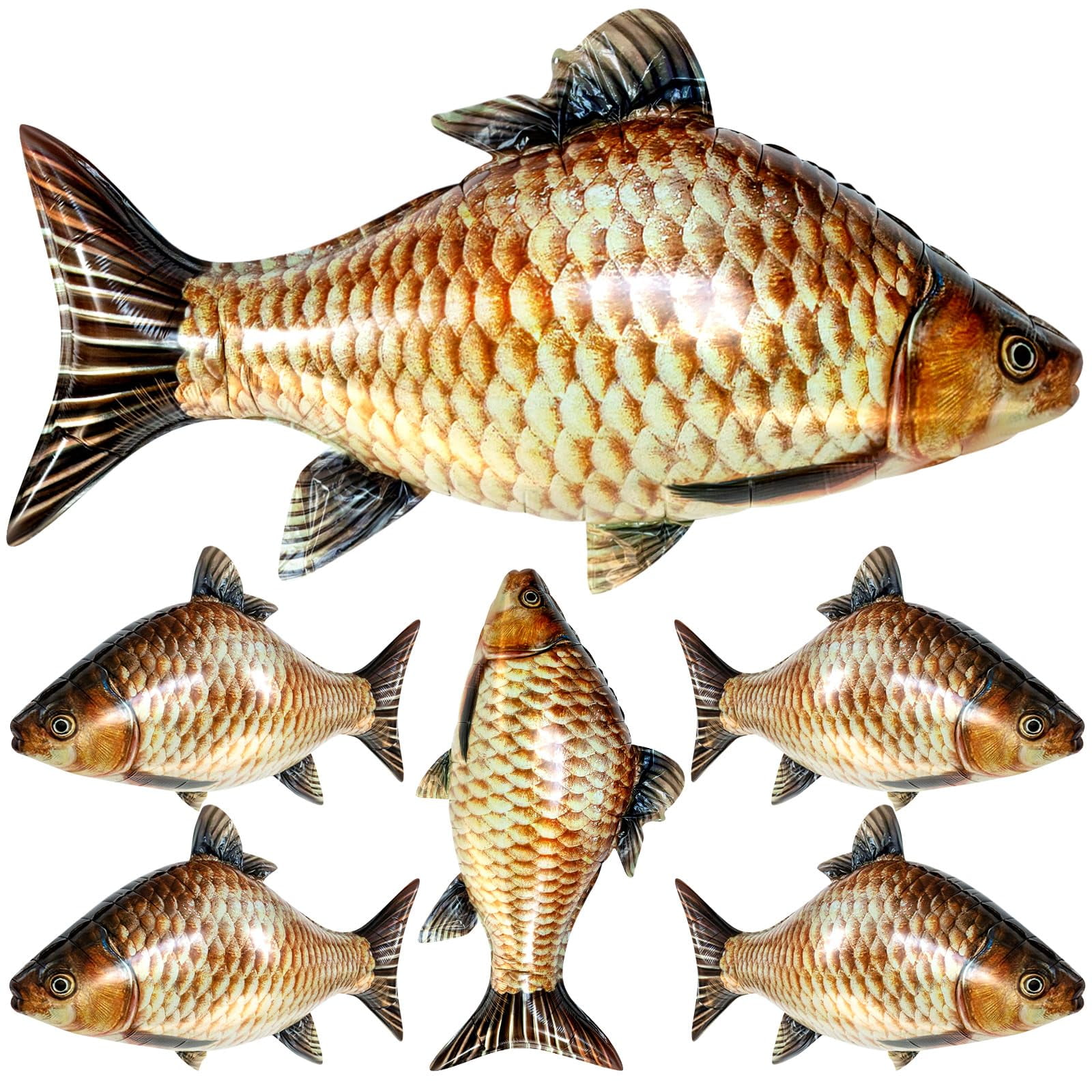 12PCS Fish BalloonsEGSC 33Inch Realistic Balloons Fishing Birthday ...