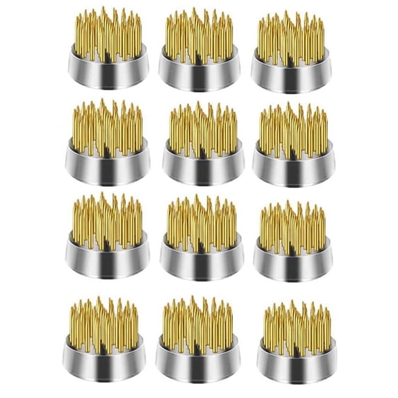 12PCS Flower Frog, Kenzan Pin Frog Round Brass Flower Holder, Flower ...