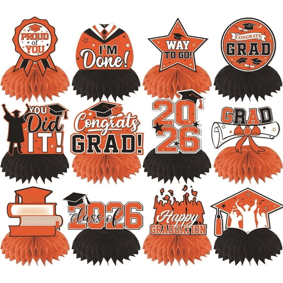 12PCS Graduation Decorations 2026 Congrats Grad Table Centerpiece ...