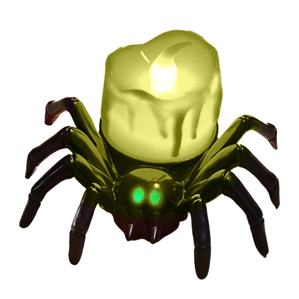 12PCS Halloween Spider Tea Lights Candles, Flameless LED Spooky ...