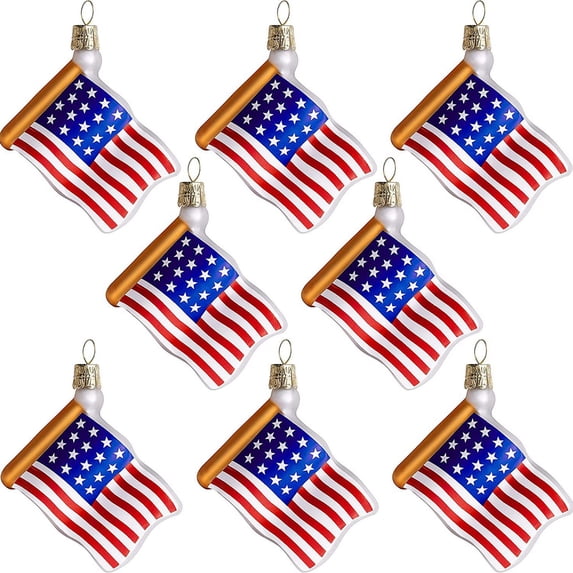 12PCS Hanging Ornaments July 4th Decorations Red White & Blue 4th Of ...