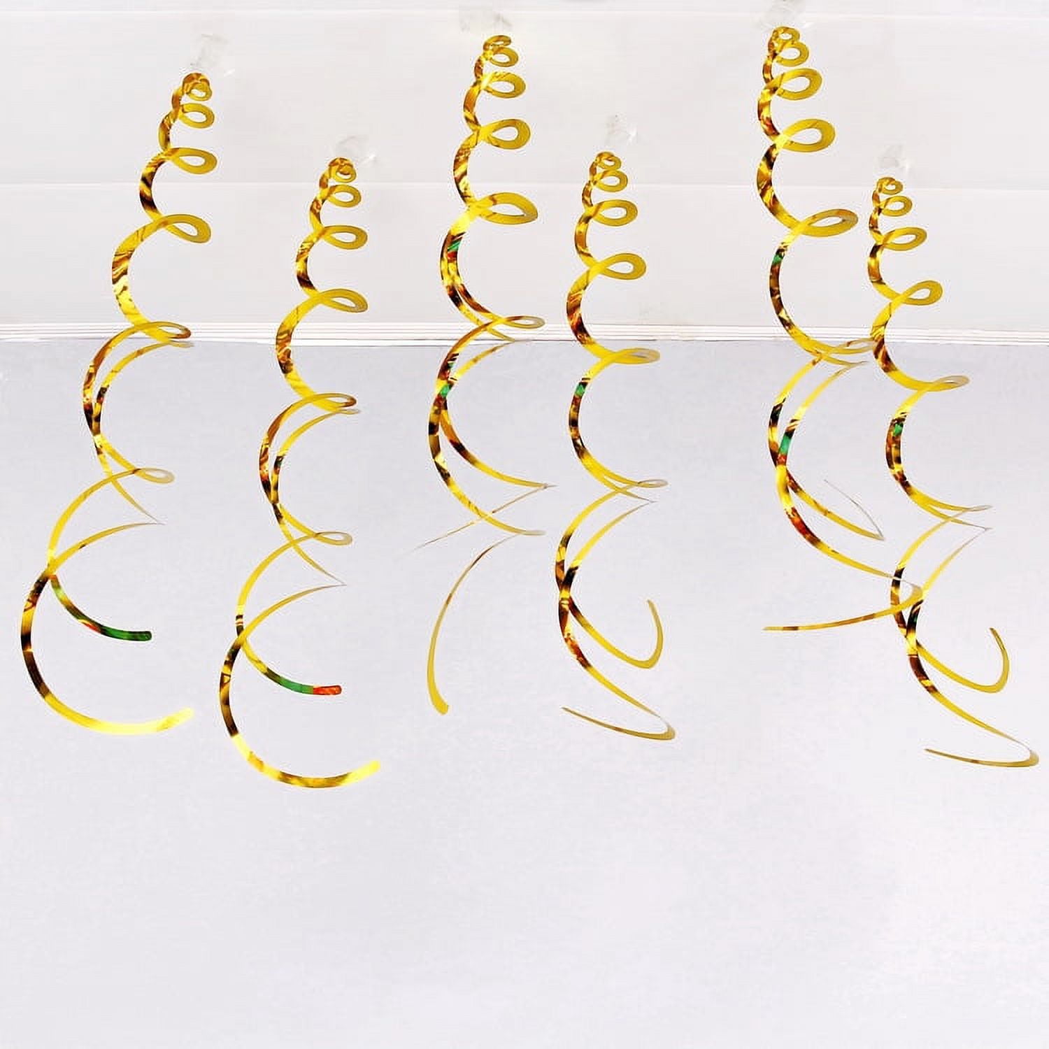 12PCS Hanging Swirl Decorations, Colorful Circle Swirl Streamers ...