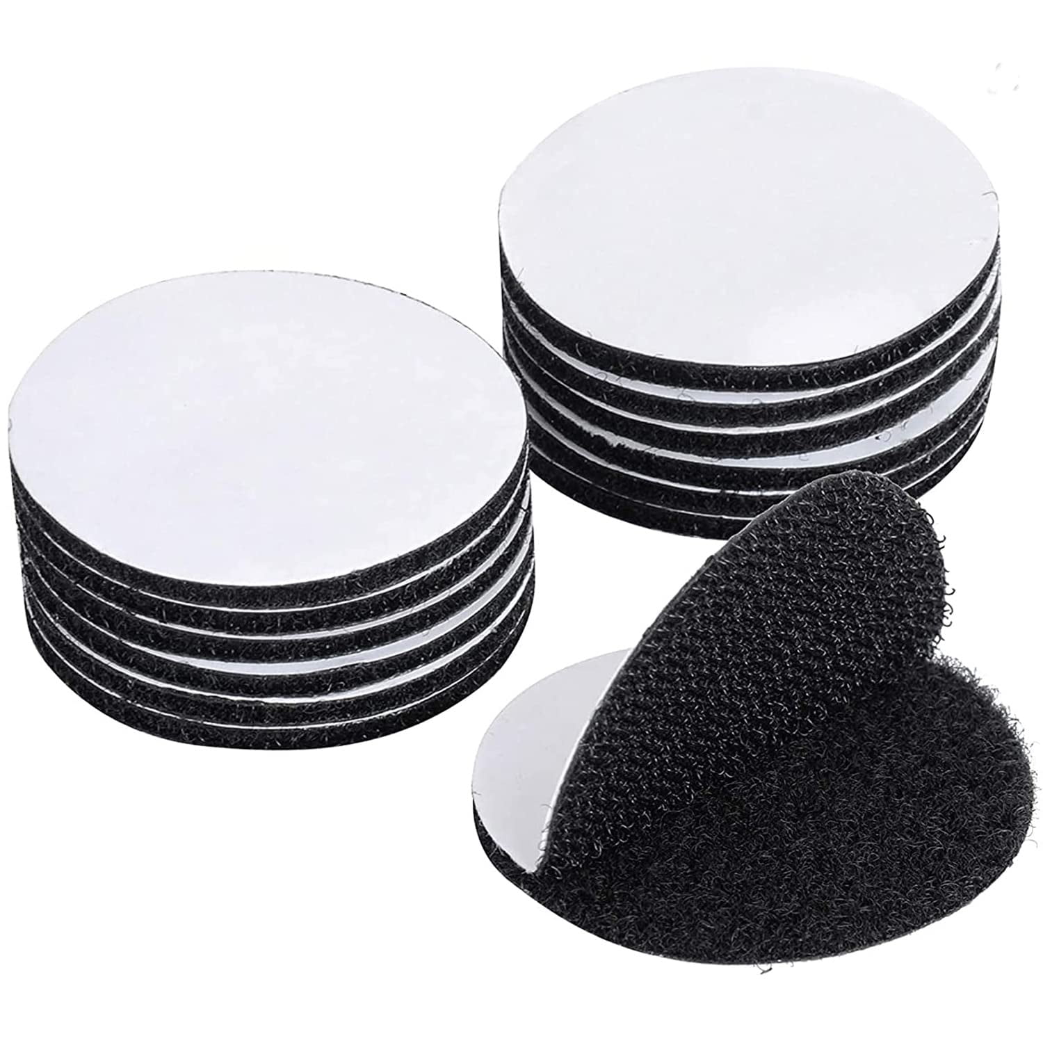 Double Sided Hook and Loop Tape 12PCS, Heavy Duty Sticky Fastener for ...