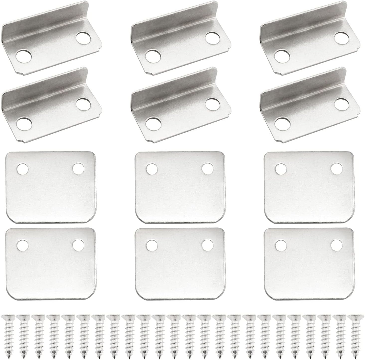 12PCS L Shaped Lock Strike Plate Metal Reliable Efficacy Angled Drawer ...
