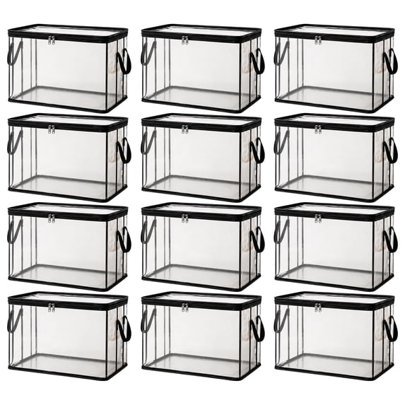 12PCS Large Storage Bags for Clothes Moving Bags with Zippers and ...