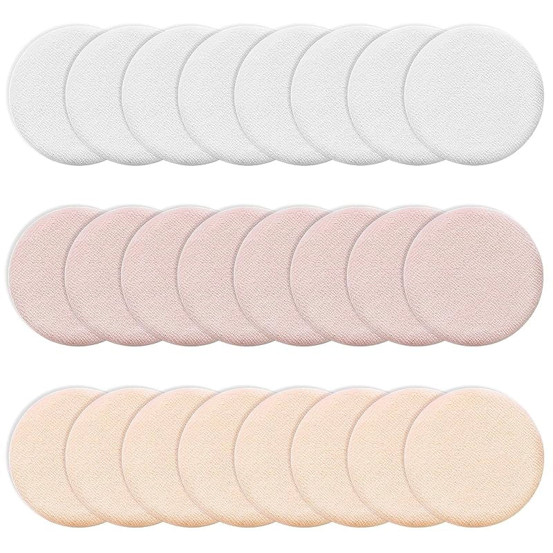 12PCS Makeup Powder Puffs Pink Cotton Powder Puffs Round Powder Puff ...