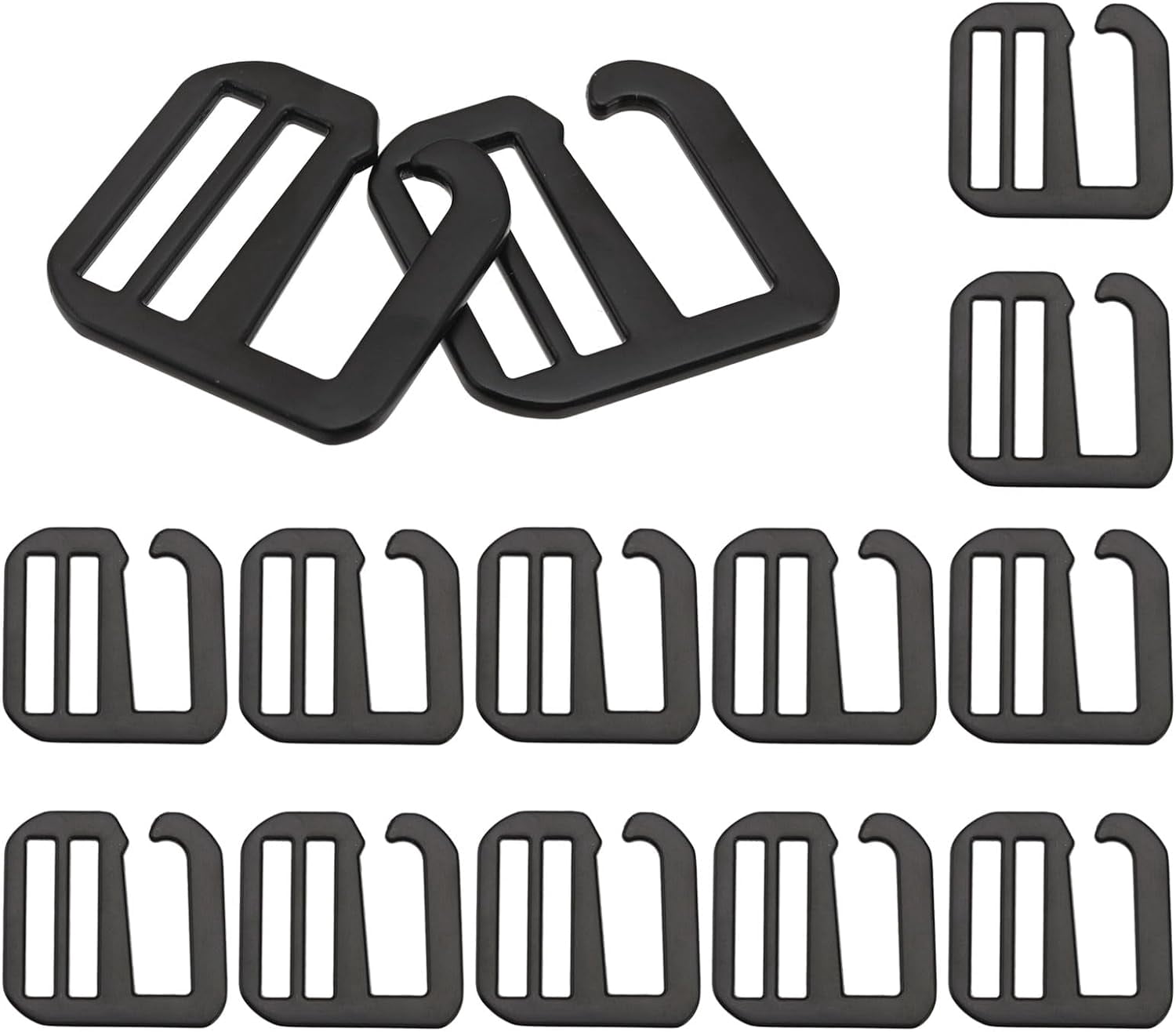 12PCS Metal G-Hook Webbing Buckles G-Hook Wave Buckles G-Hook Alloy ...