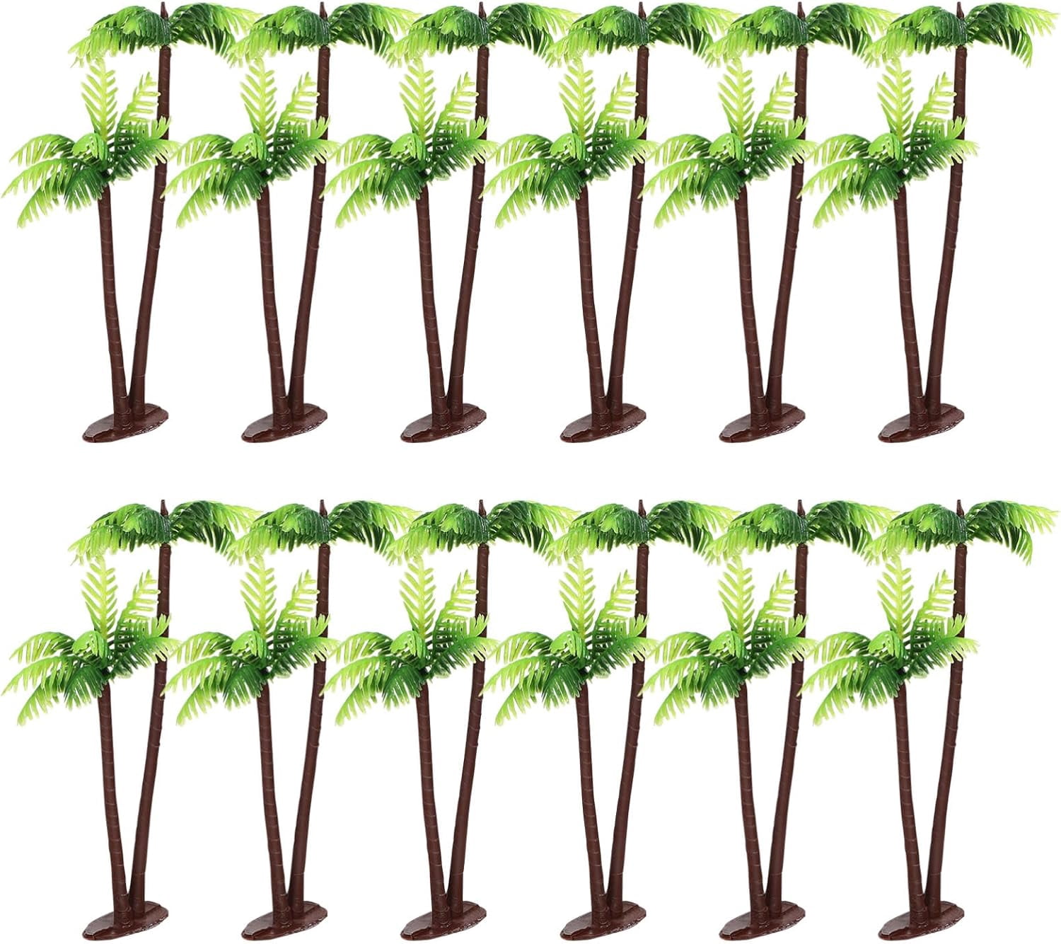 12PCS Miniature Palm Trees, Plastic Coconut Tree Model for Crafts ...