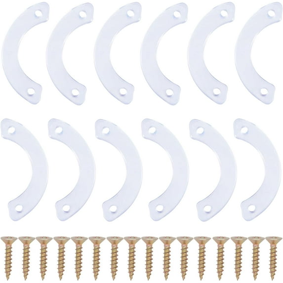 12PCS PVC Plastic Drawer Stoppers Non Slip Drawer Stops for Furniture ...