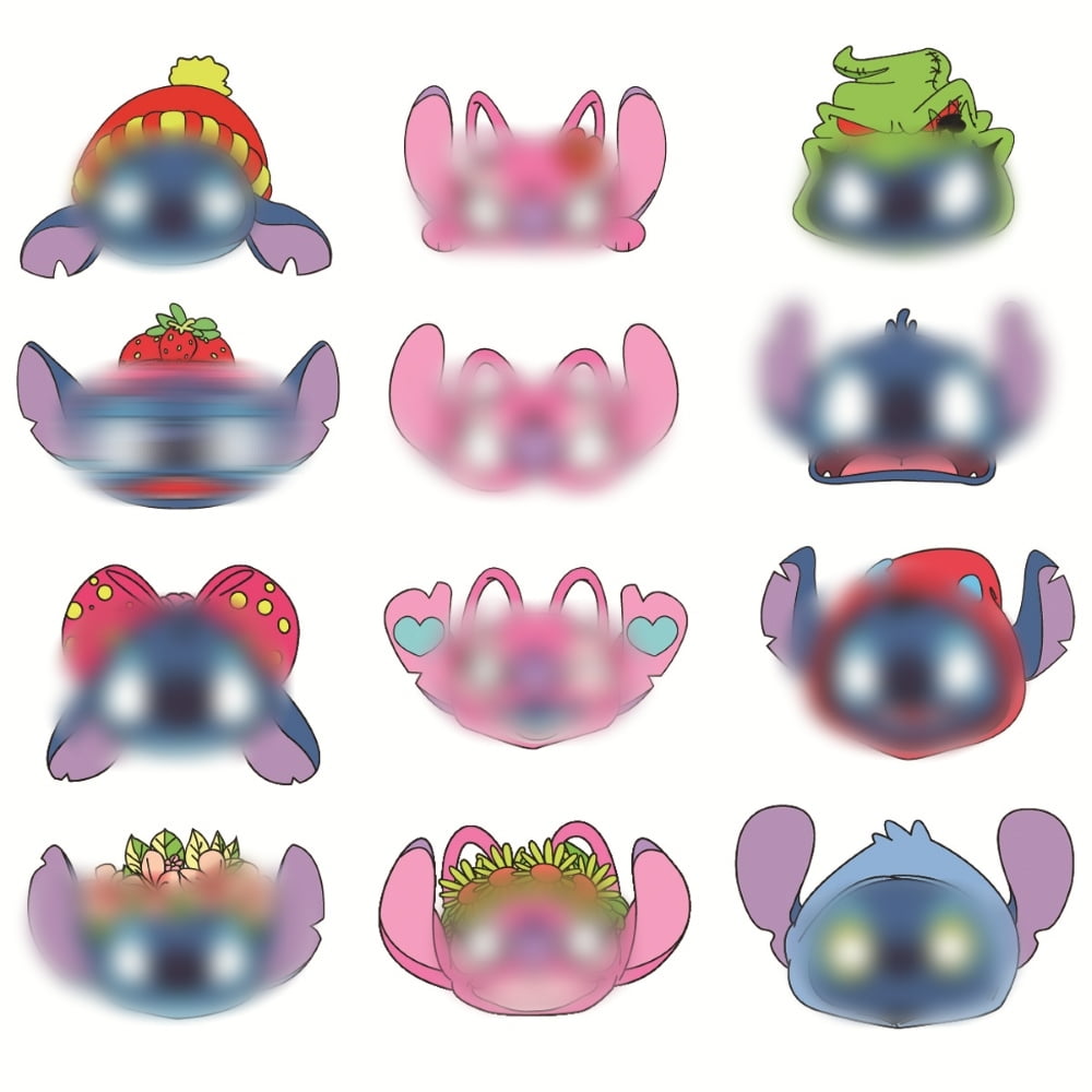 12PCS Photo Props with Stitch Themed, Birthday Party Cosplay ...