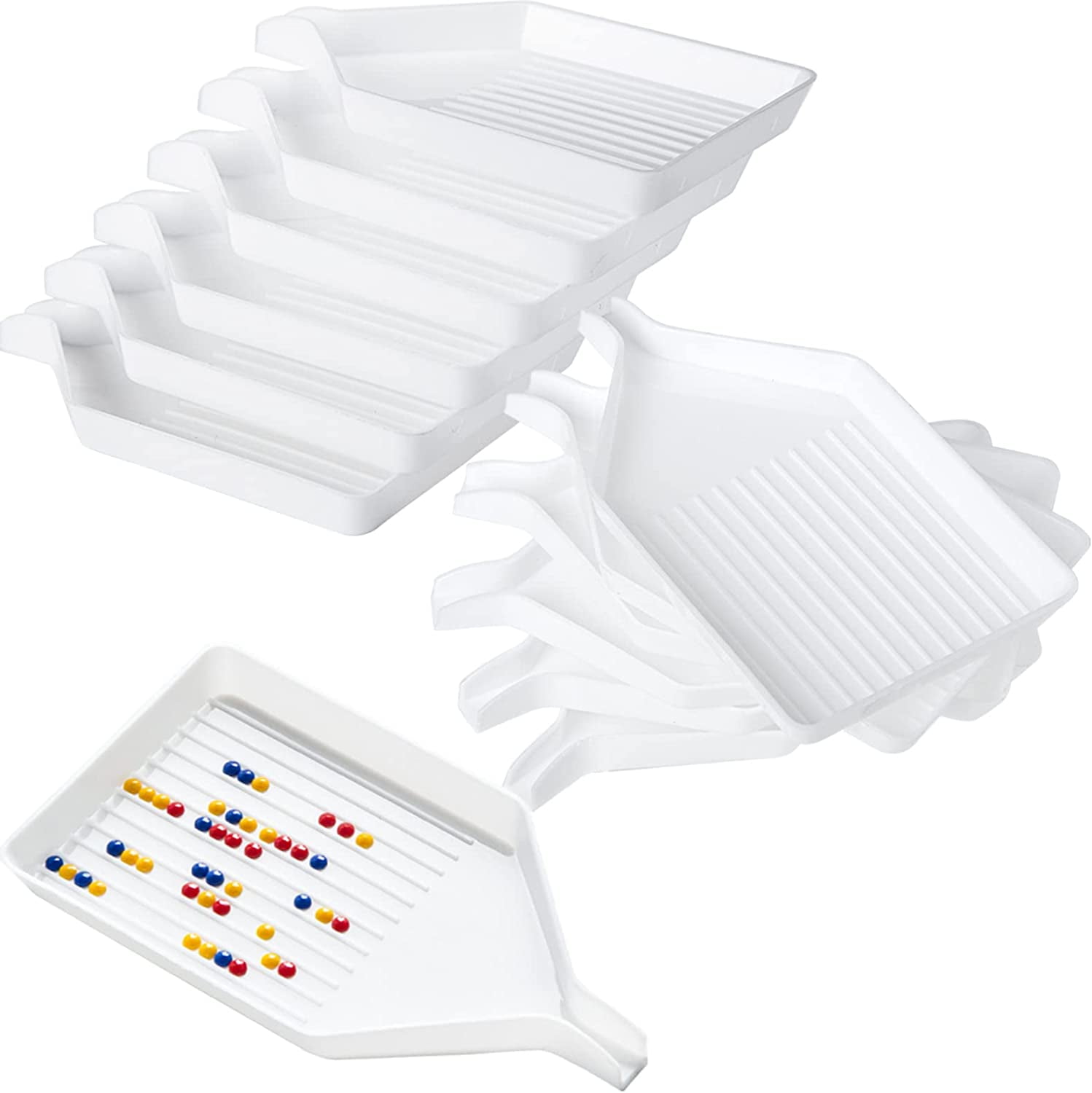 12PCS Plastic Diamond Painting Trays,3.8 x 2.2 Inches Bead Sorting ...