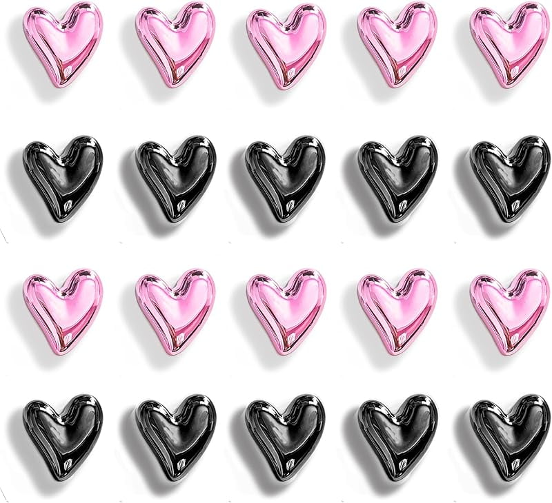 12PCS Refrigerator Magnets Gold Magnets for Fridge 0.83in Small Love ...